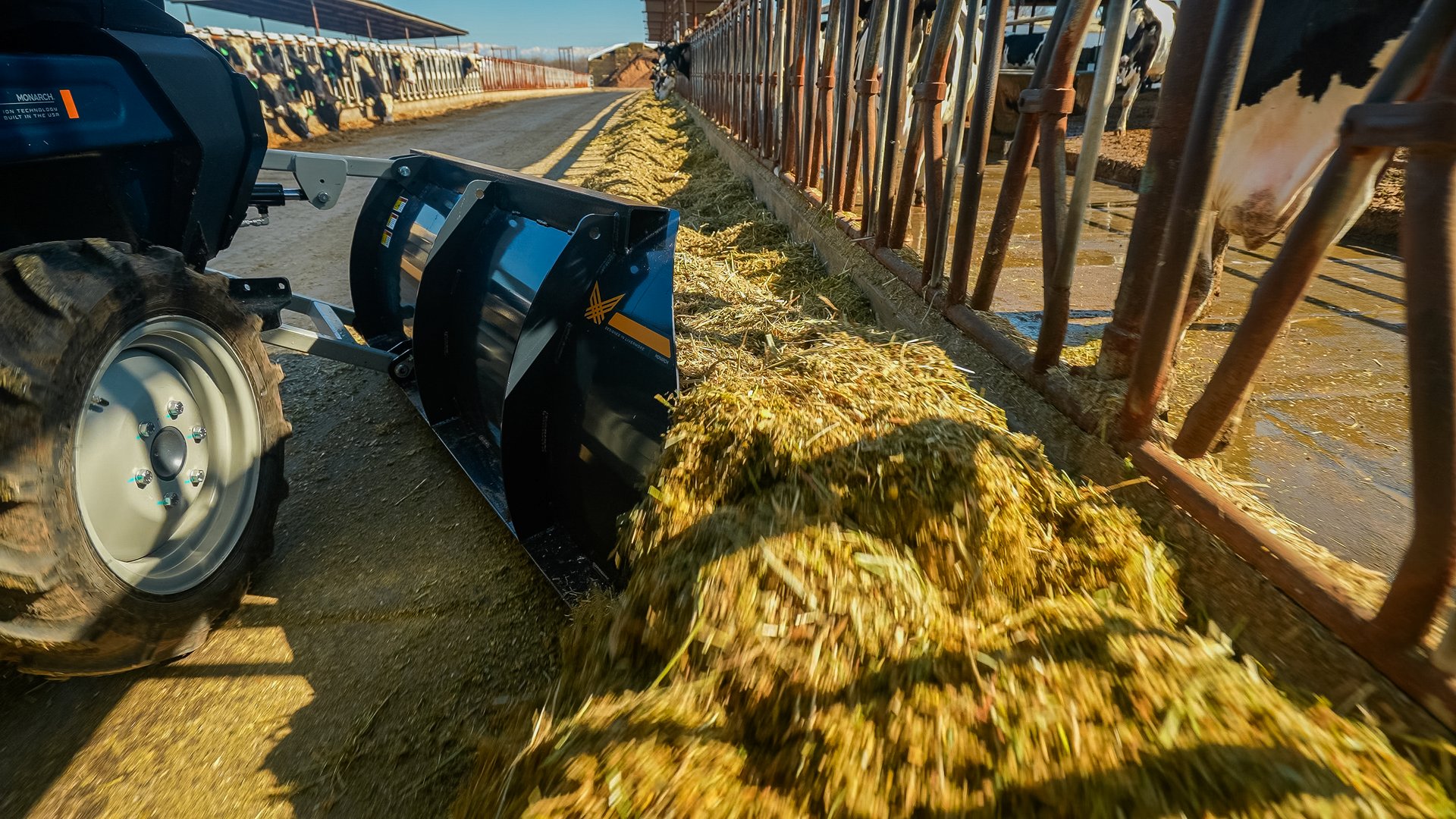 Driverless Dairy Feed Pushing by Monarch’s MK-V - Blog