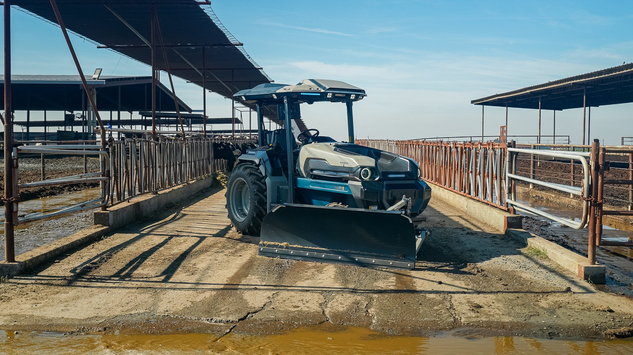 MK-V Dairy Feed Pusher | Monarch Tractor