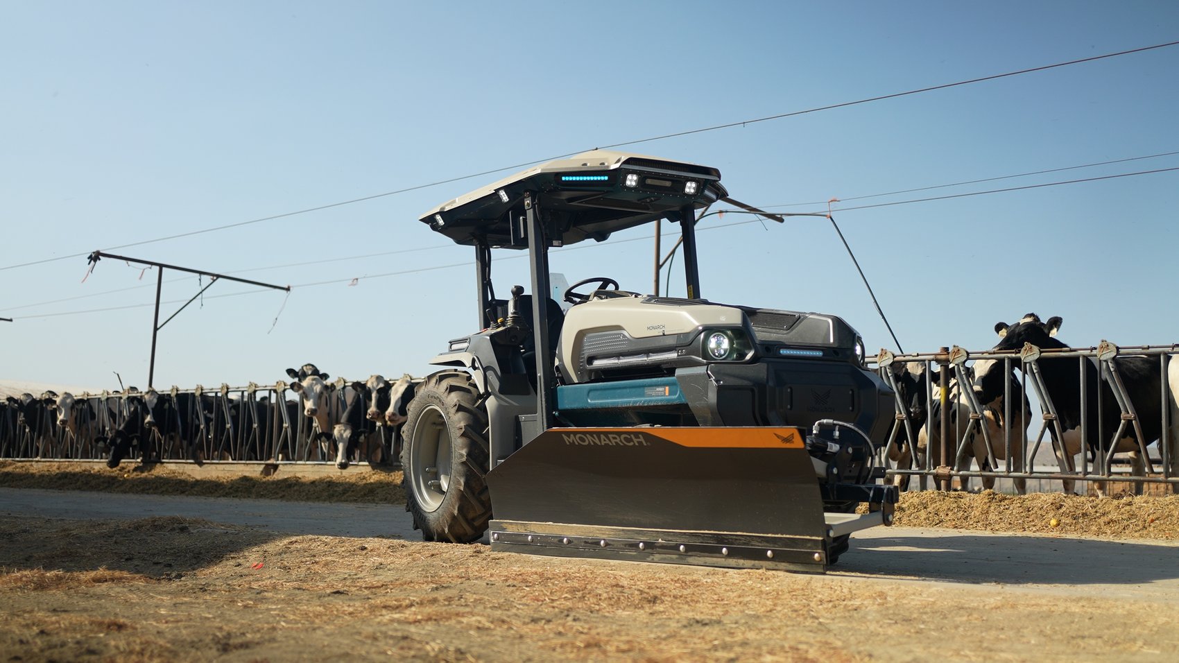 Driverless Dairy Feed Pushing by Monarch’s MK-V