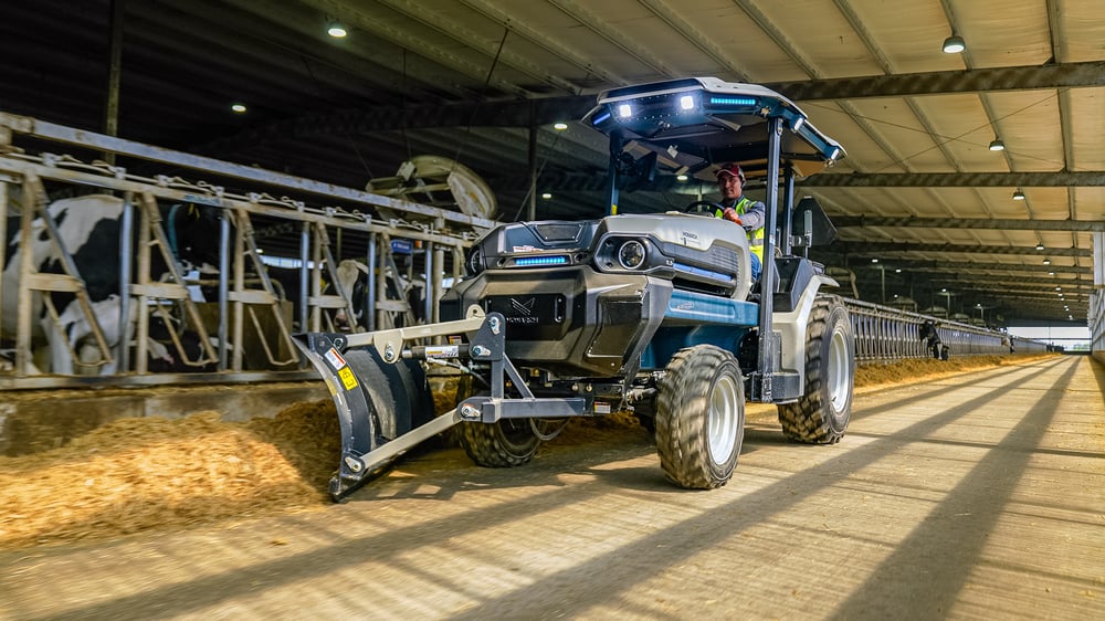 MK-V Dairy Feed Pusher | Monarch Tractor